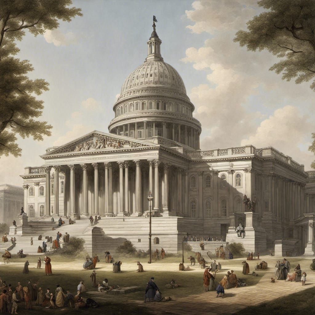 American Senate Building (Enlightenment Age) - AI Generated Artwork ...