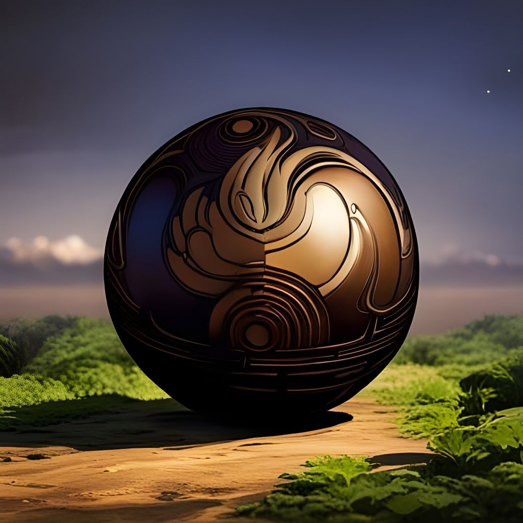 Carved Wooden Pokéball - AI Generated Artwork - NightCafe Creator