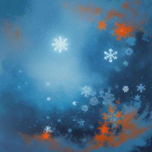 Abstract Expressionist Figure Shrugging in Moonlig... - AI Art