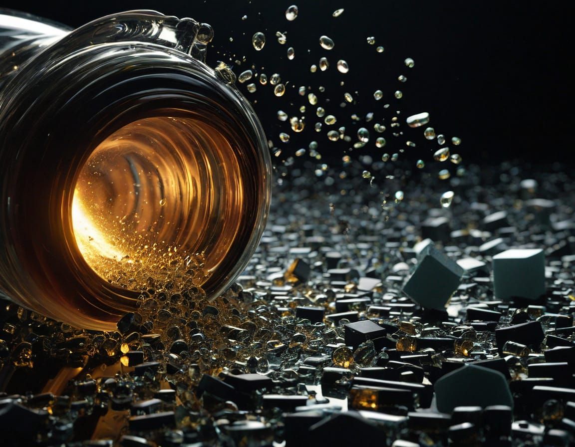 Inside-Out Photoillustration Debris of Human Curiosity