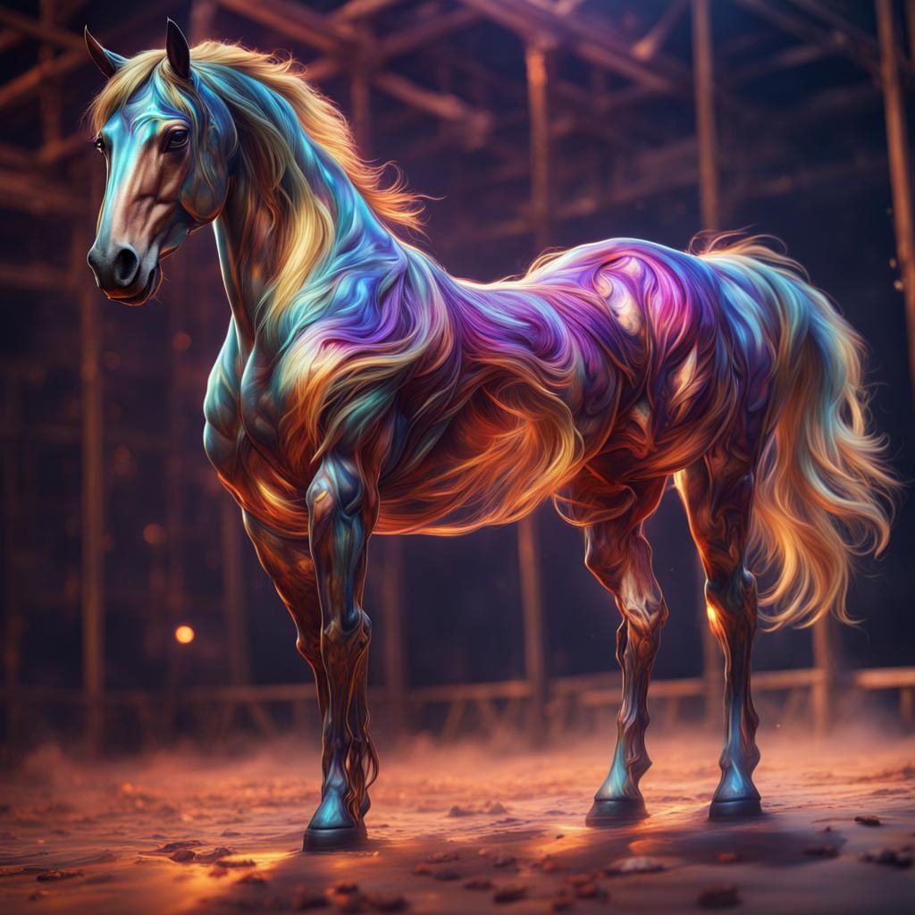Optical Illusions of a colorful metallic shining Fashion Star Fillies ...