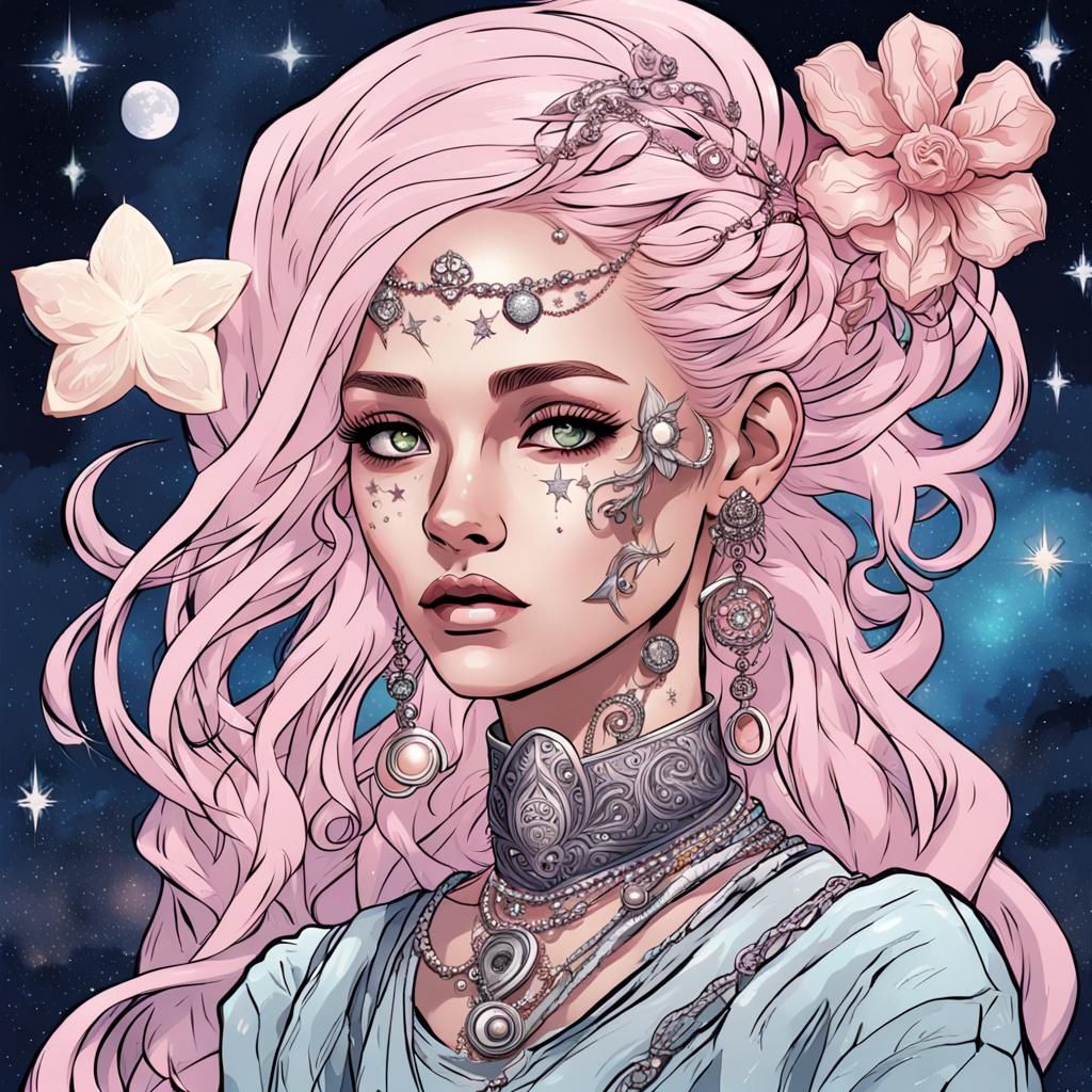 Ethereal Cyber Princess - AI Generated Artwork - NightCafe Creator