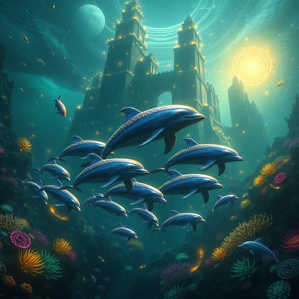 Dolphin Paradise - Ethereal Underwater Ballet in a Lost Ocea...