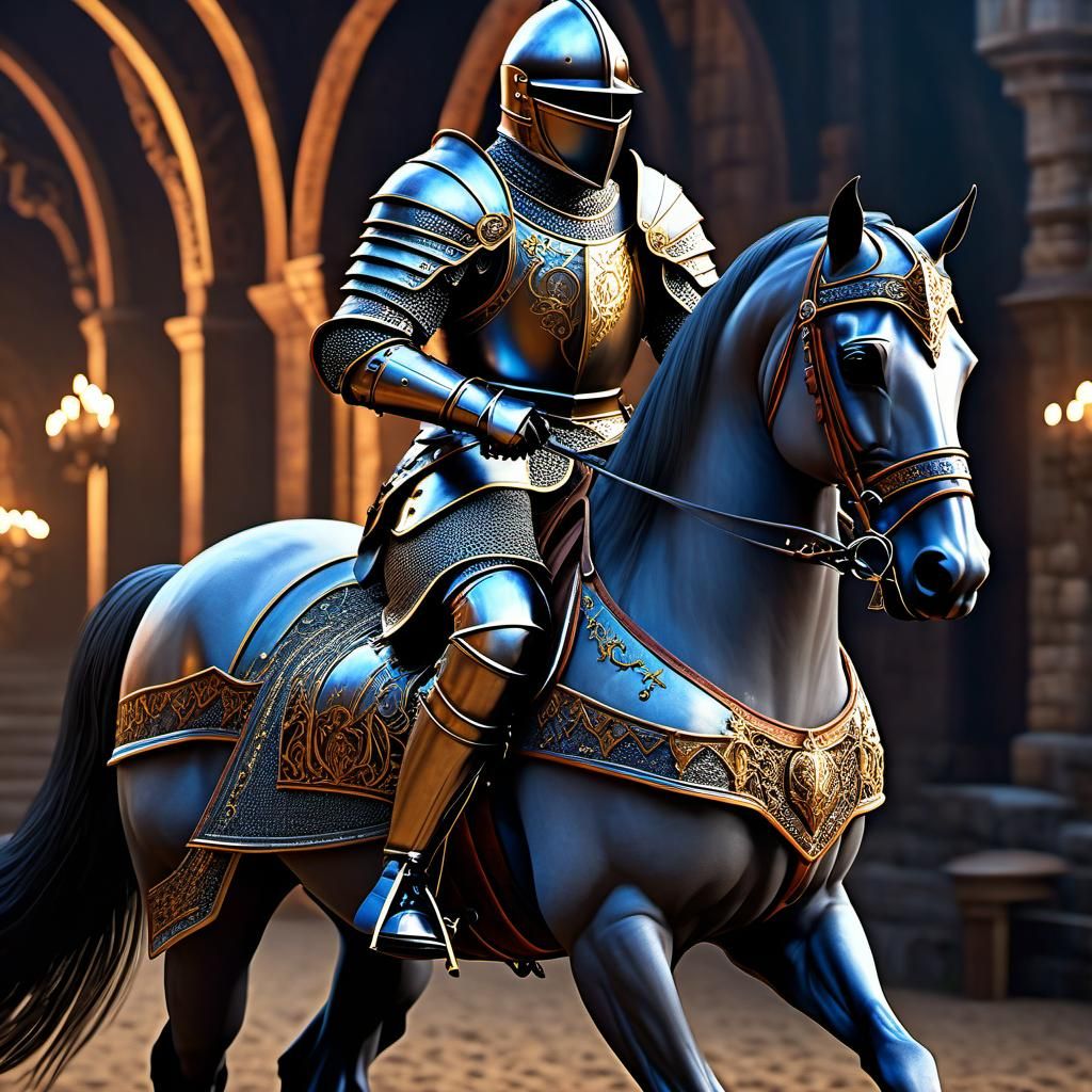 Knight in Shining Armor (Remastered) - AI Generated Artwork - NightCafe ...