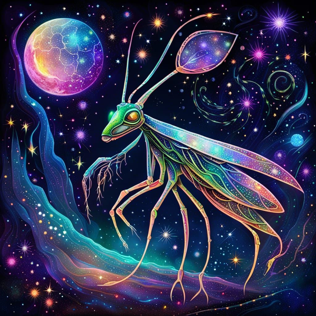 Space Insect - AI Generated Artwork - NightCafe Creator