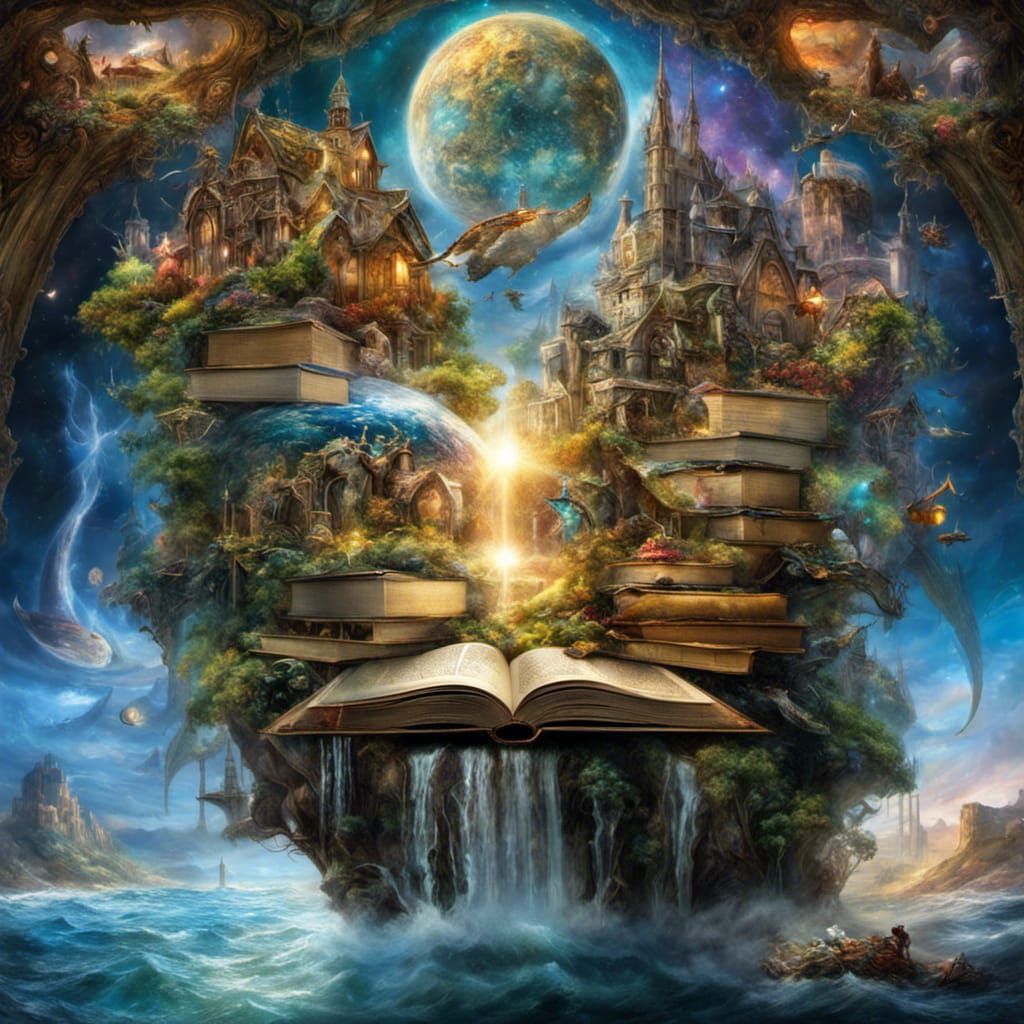 The Magic of Books - AI Generated Artwork - NightCafe Creator