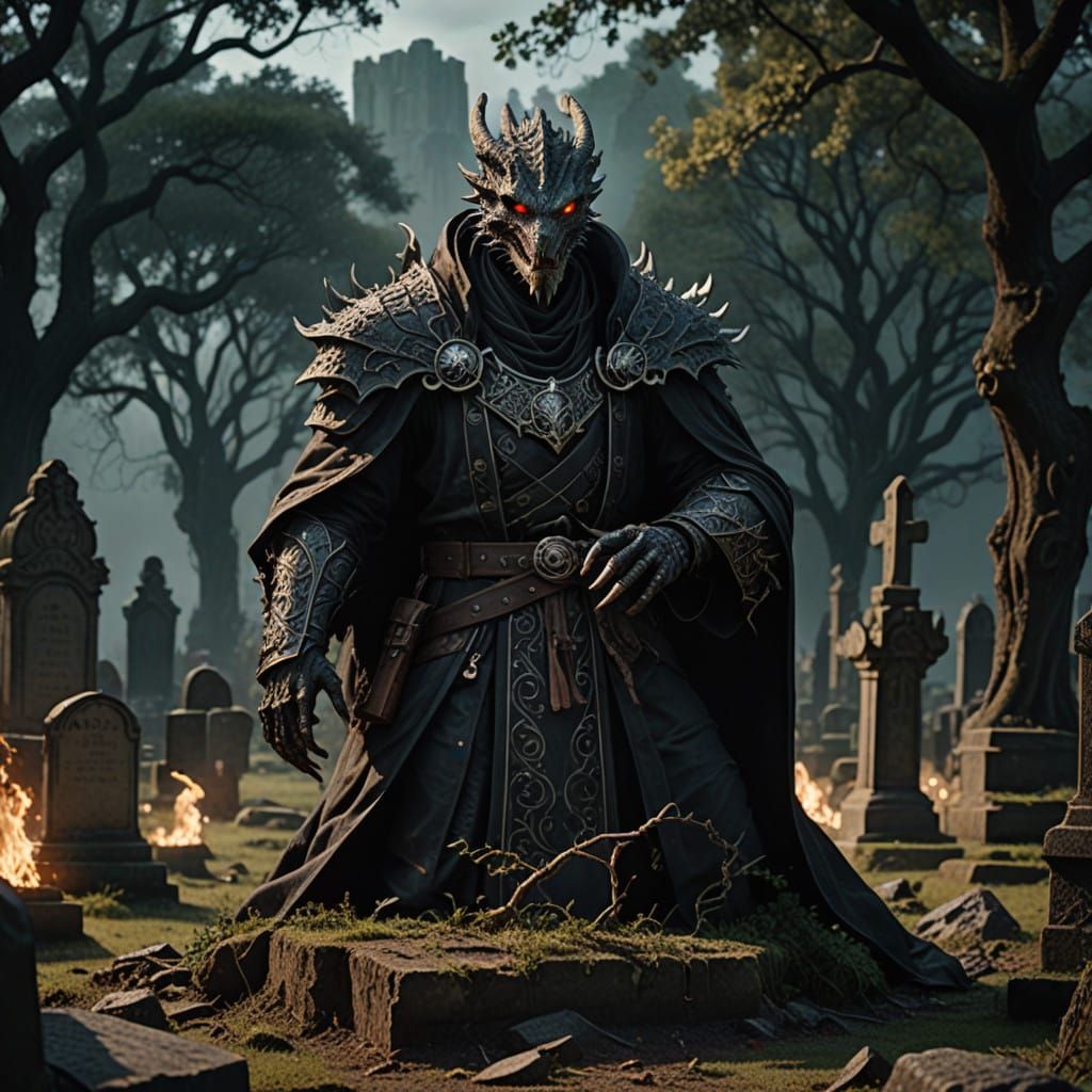 Dragon born cleric of the grave - Ethereal Dragon Cleric Shi...