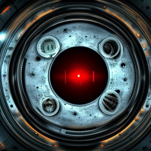 Steampunk HAL 9000 : r/nightcafe