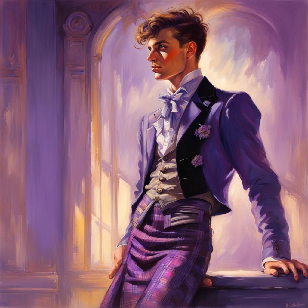 Purple Fashion Show 240116D - AI Generated Artwork - NightCafe Creator