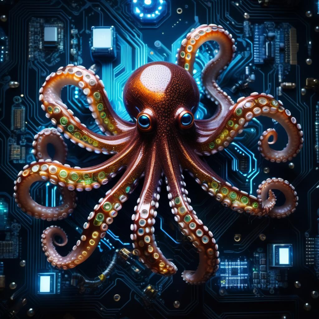 data kraken - AI Generated Artwork - NightCafe Creator