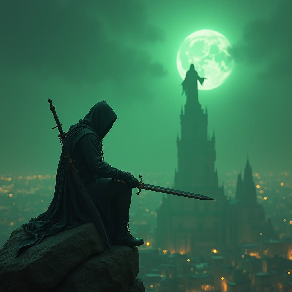 Reaper - Mysterious Assassin in an Ethereal Green Glow