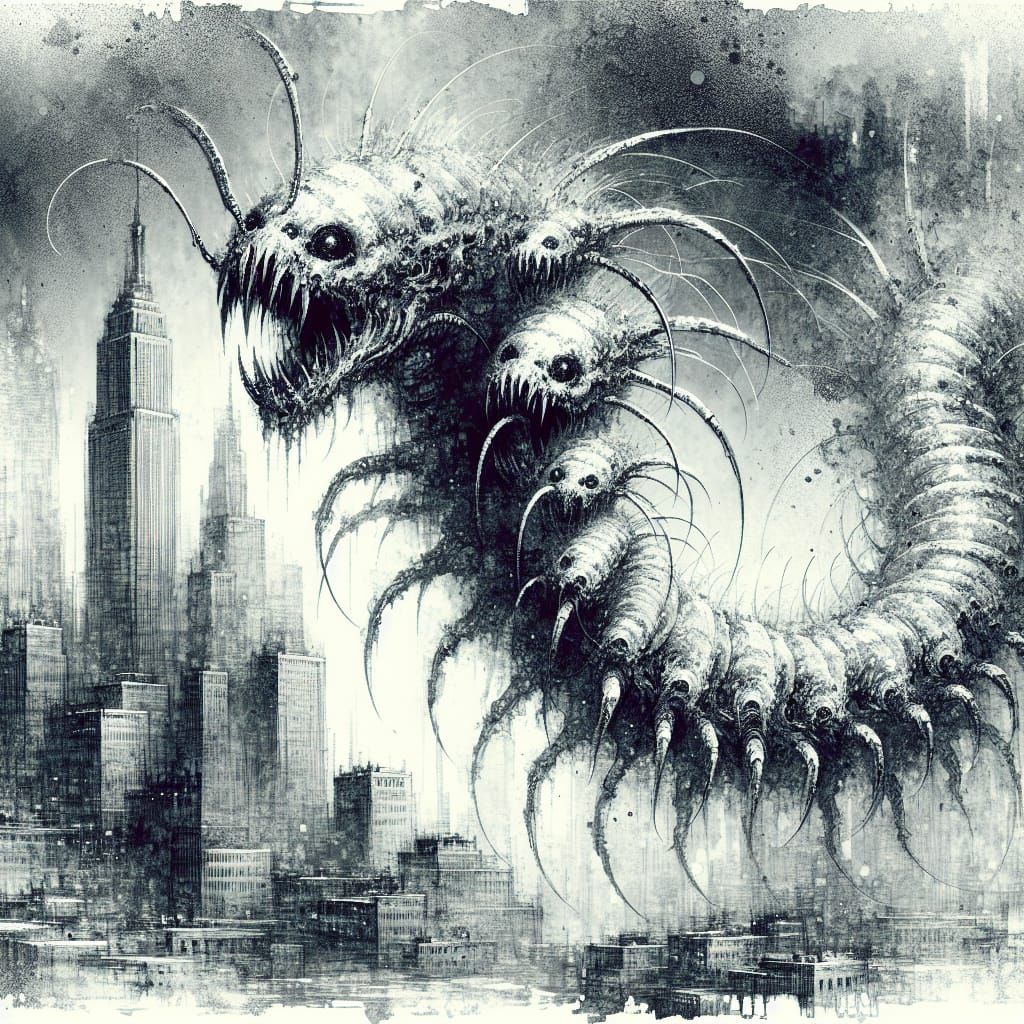 The End Came on One Hundred Legs - AI Generated Artwork - NightCafe Creator