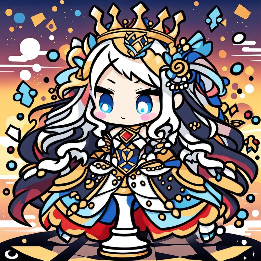 Chess Queen Chibi - AI Generated Artwork - NightCafe Creator