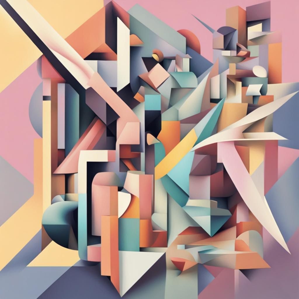Pastel Cubism - AI Generated Artwork - NightCafe Creator