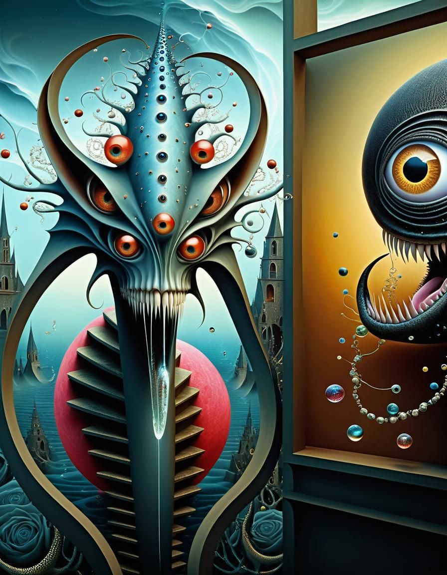 Alien Exhibition: Humourless - AI Generated Artwork - NightCafe Creator