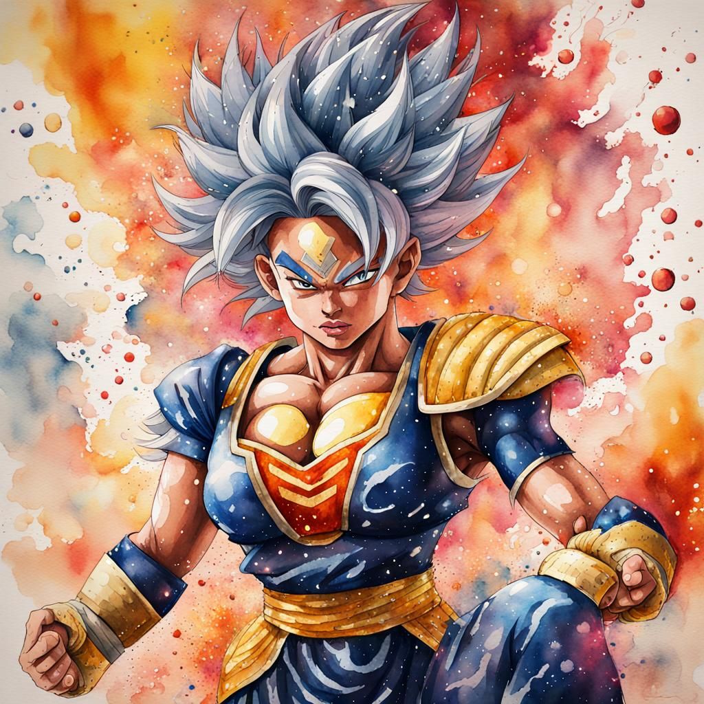 Ultra Instinct Awakened Heroine Saiyan - AI Generated Artwork ...