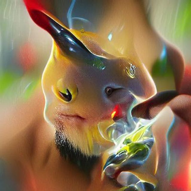 pikachu smoking weed - AI Generated Artwork - NightCafe Creator
