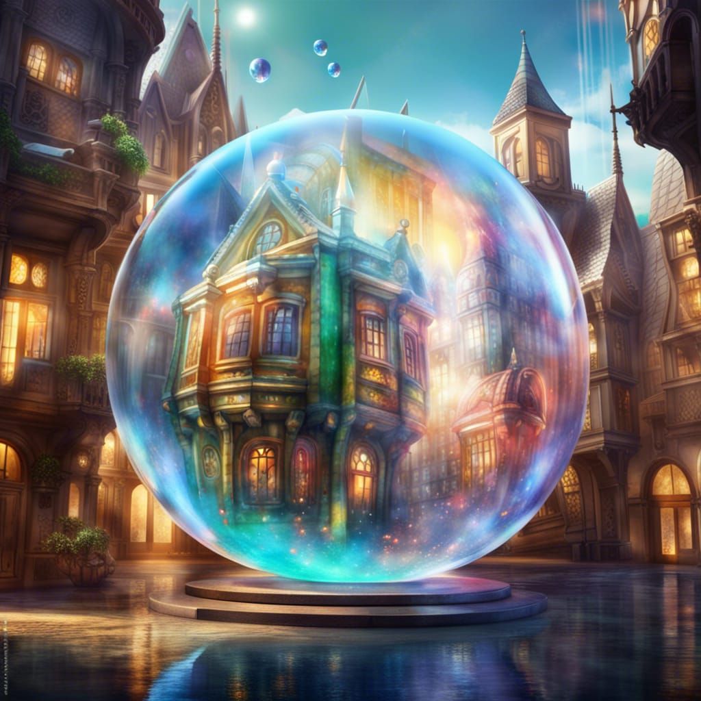 City bubble - AI Generated Artwork - NightCafe Creator