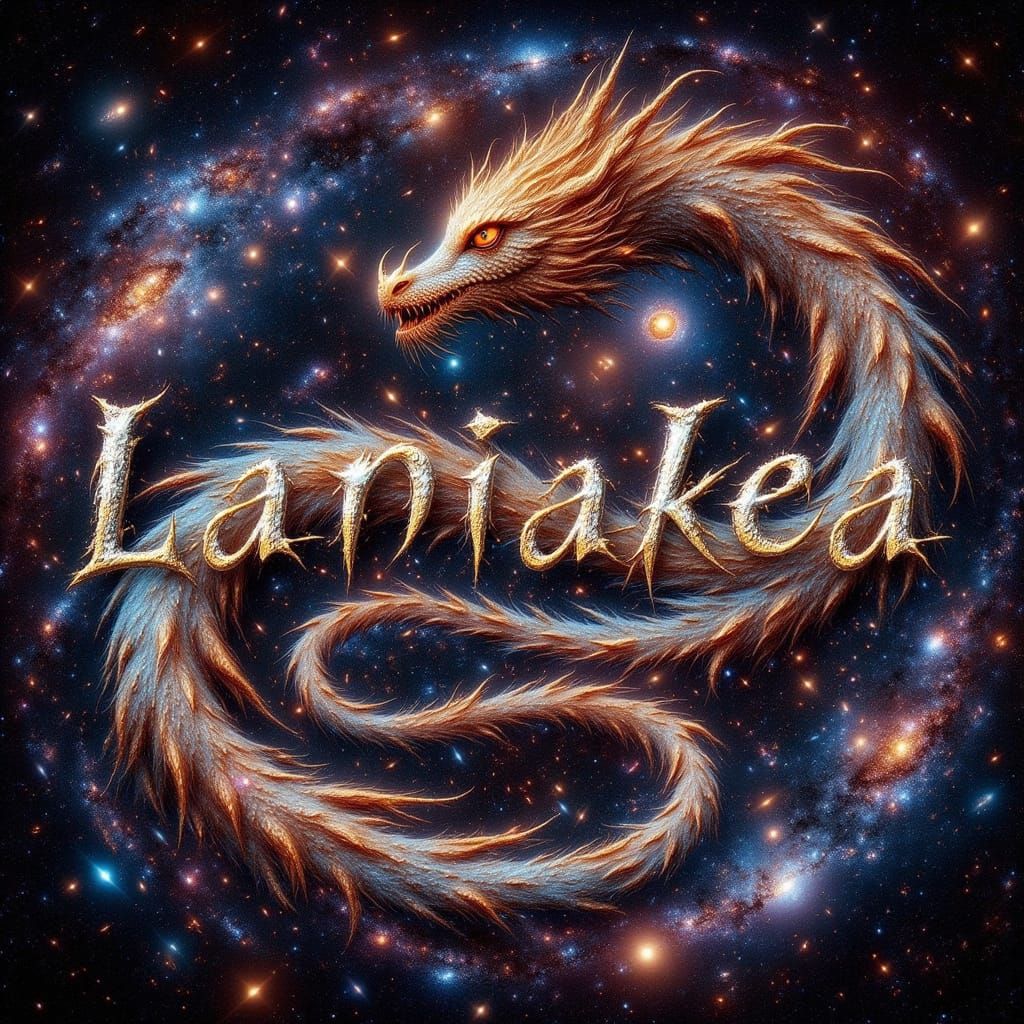 Flux LoRA -Laniakea- - Cosmic Dragon Wrapped Around Laniakea...