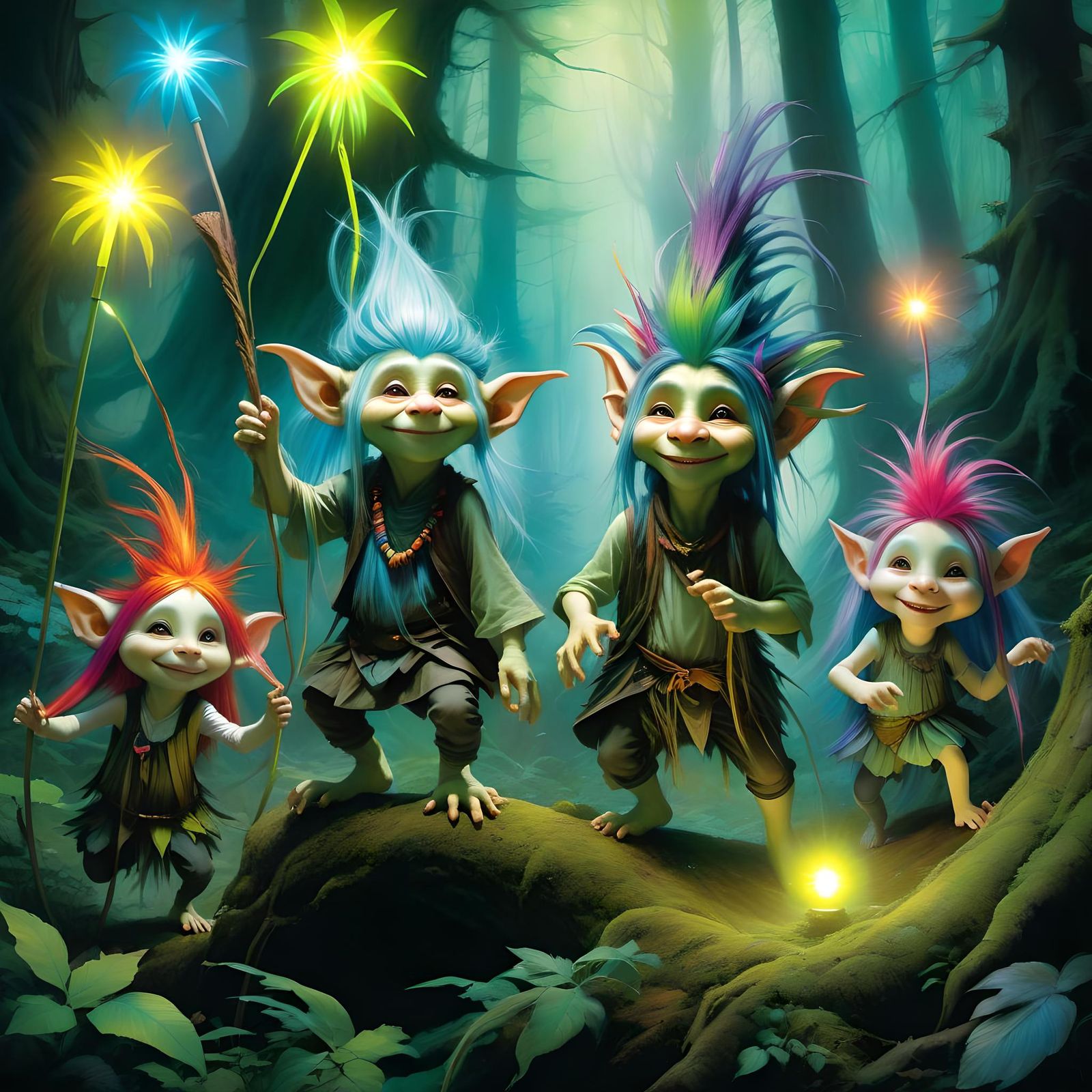 A troll Rave - AI Generated Artwork - NightCafe Creator