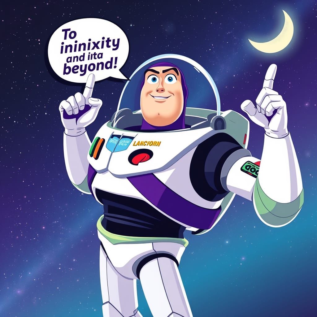 Buzz Lightyear getting a bit mixed up