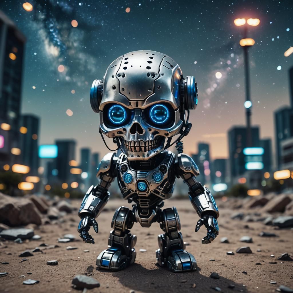 Trix, The happy mini bot - AI Generated Artwork - NightCafe Creator