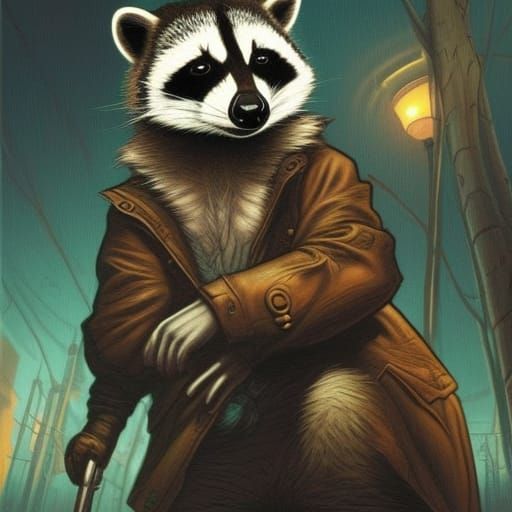 Masked raccoon at the masquerade. - AI Generated Artwork - NightCafe ...