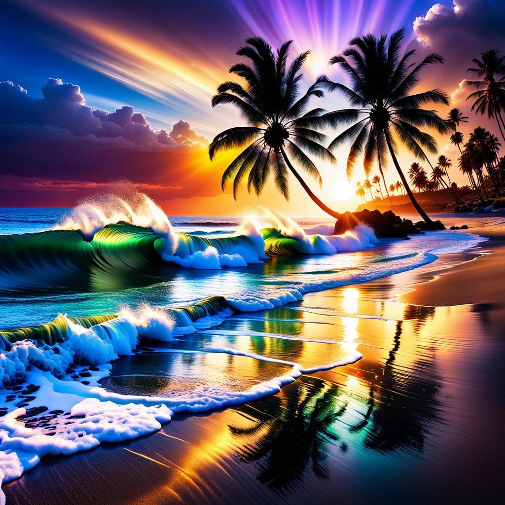 Sunset - AI Generated Artwork - NightCafe Creator