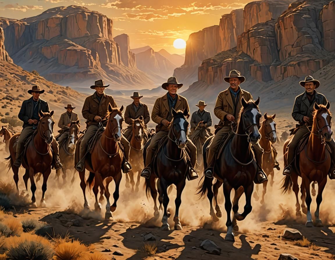 John Wayne , Clark Gable, Gary Cooper, Charles Bronson, Lee Van Cleef ...