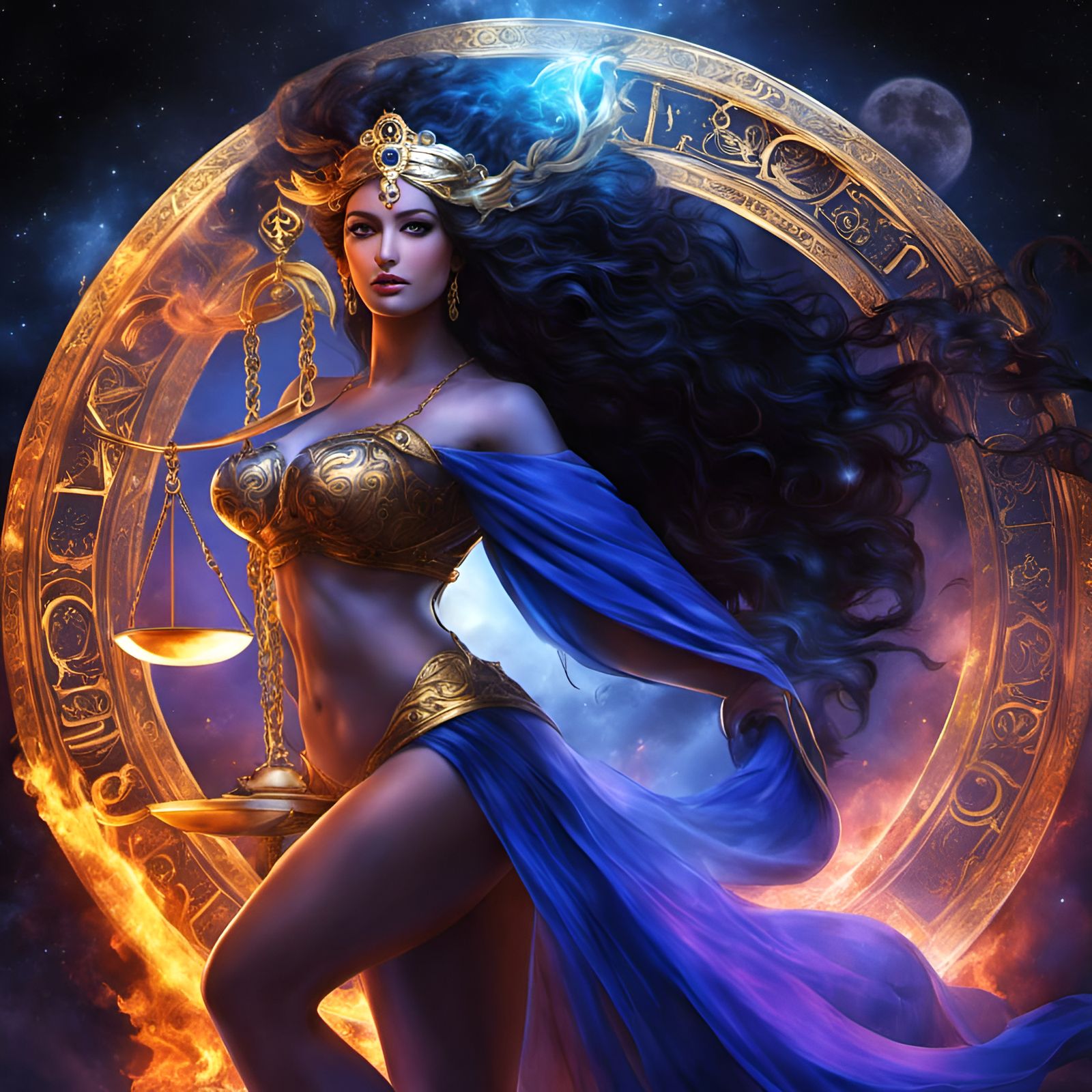 Libra Goddess #5 - AI Generated Artwork - NightCafe Creator