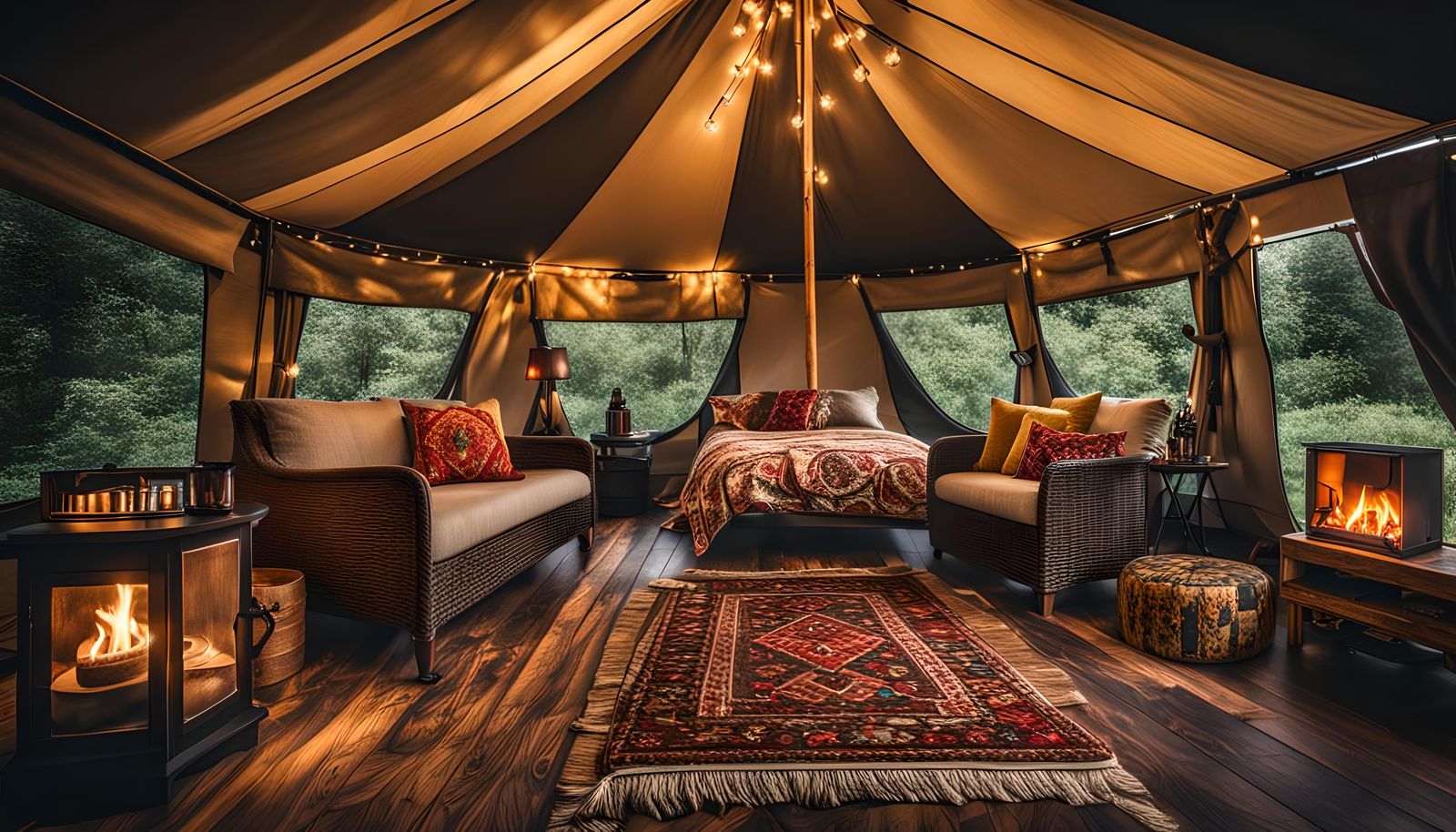 Glamping - AI Generated Artwork - NightCafe Creator