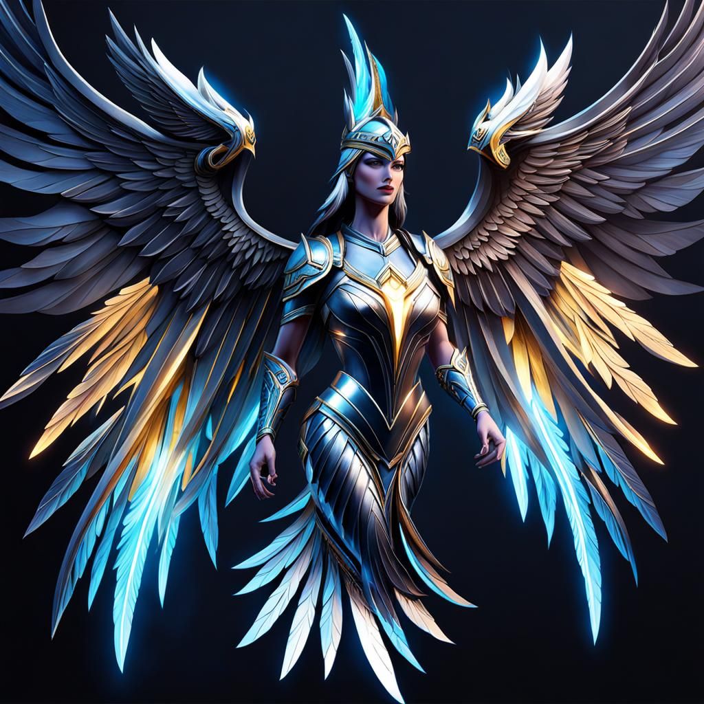 valkyrie phoenix character design 2 - AI Generated Artwork - NightCafe ...