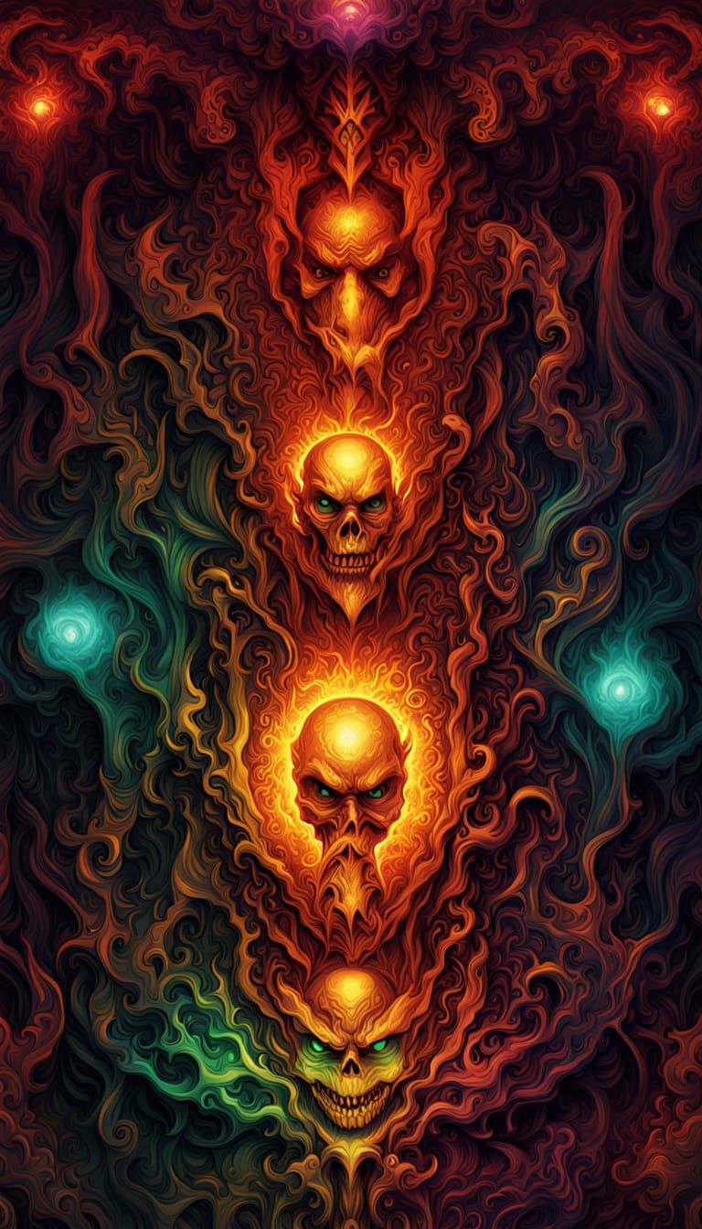 Extrapolate and Illuminate Four Separate Distinct... - AI Art