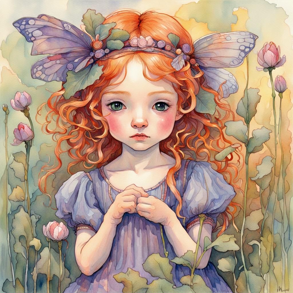 An adorable mischievous pouty fae : art by Frances MacDonald Mcnair and ...