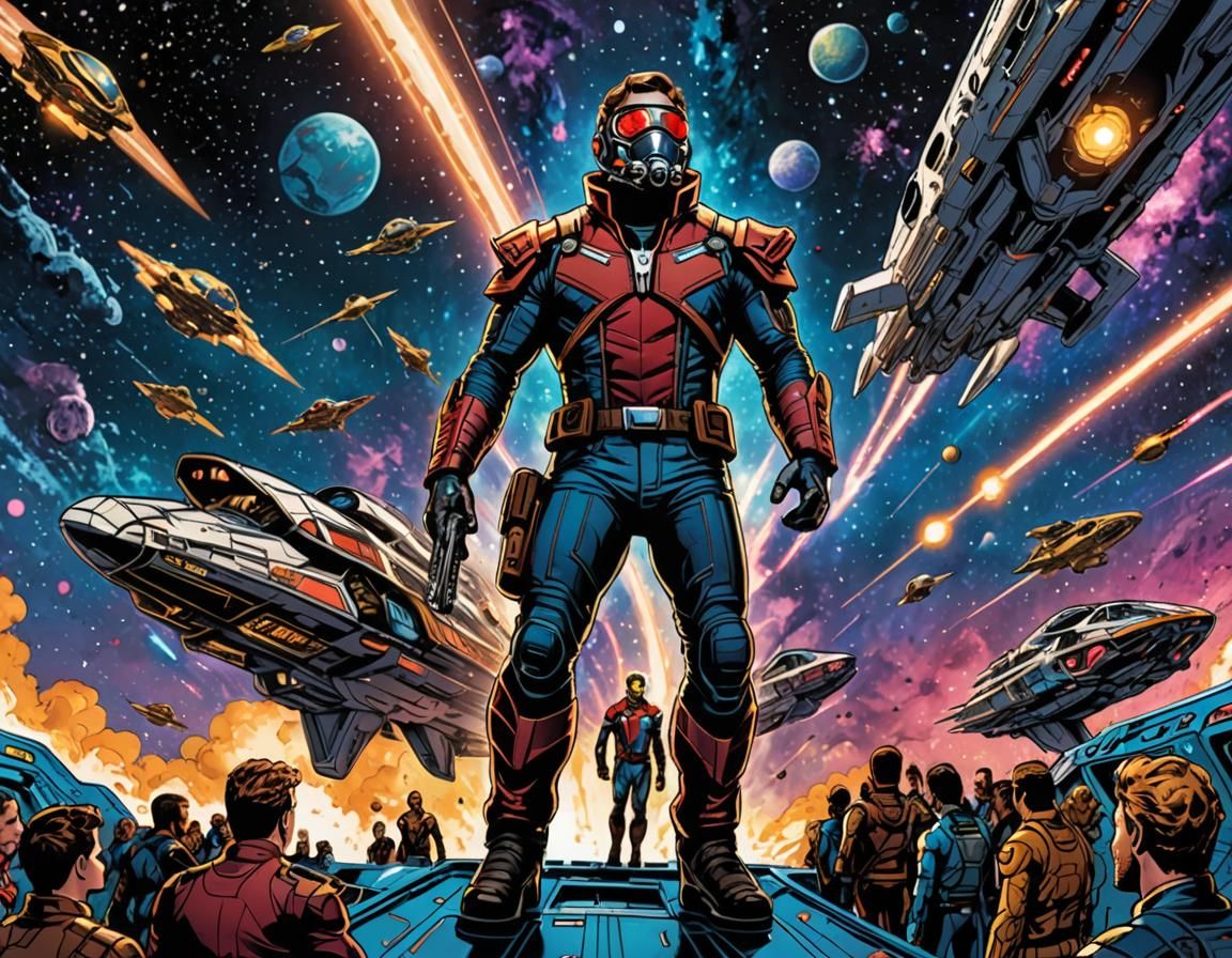 Captain Quill - Star-Lord Dominates the Cosmos in Marvel Com...