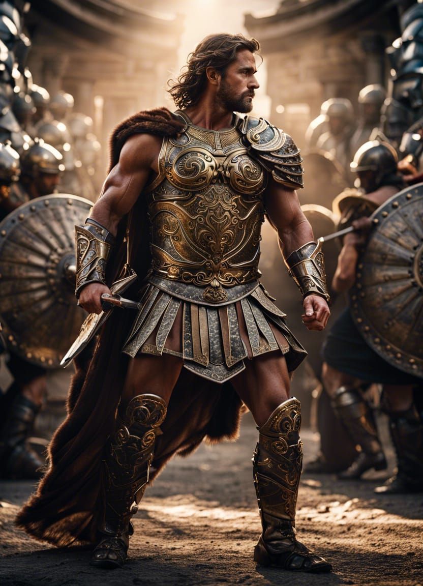 Hero Hercules (open promot) - AI Generated Artwork - NightCafe Creator