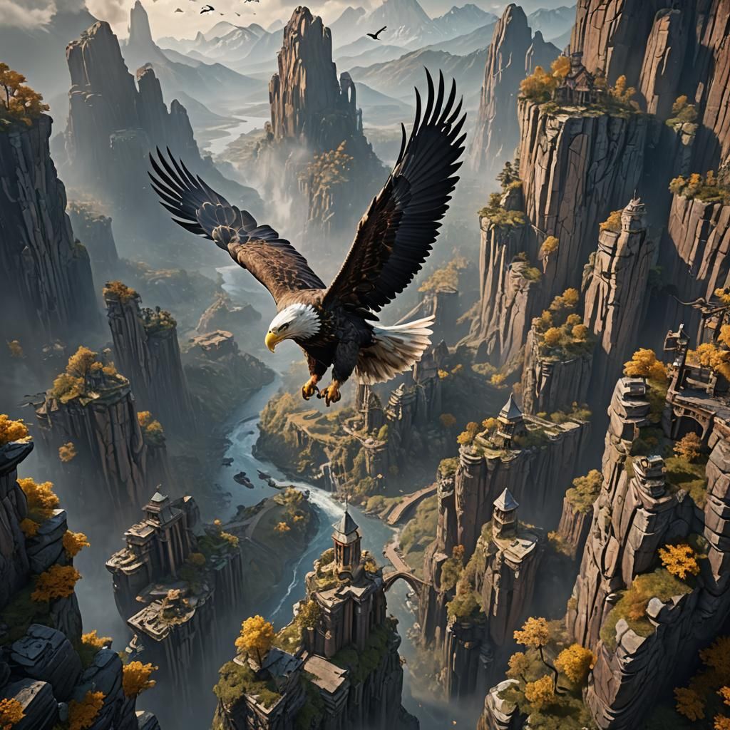 Fly Like An Eagle - AI Generated Artwork - NightCafe Creator