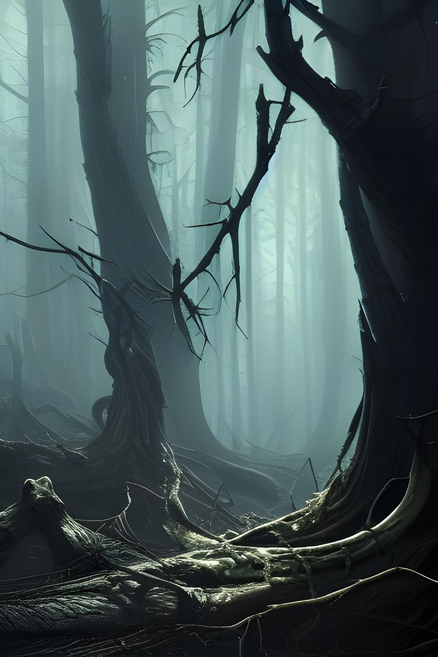 Dark forest - AI Generated Artwork - NightCafe Creator