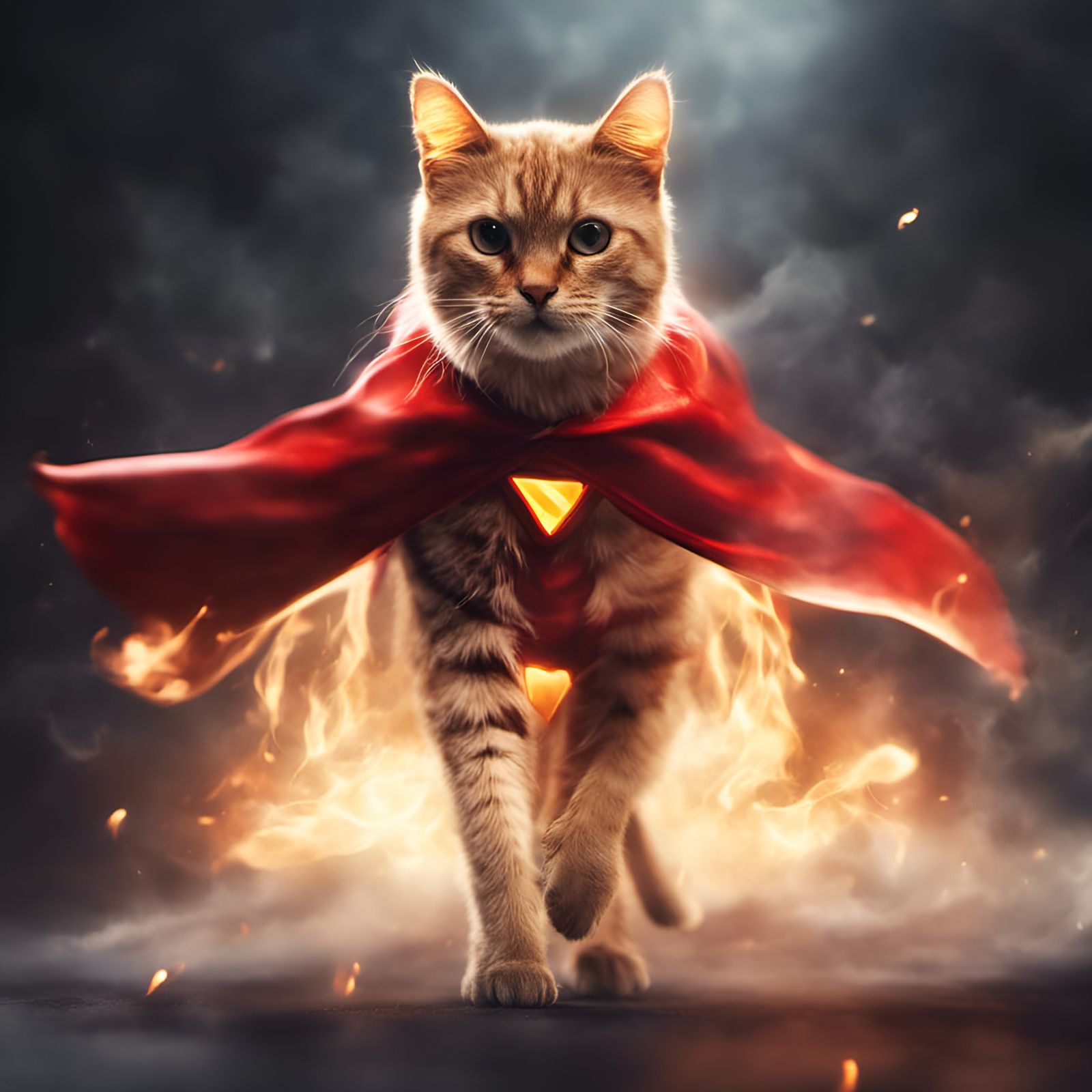 Mr. Inferno Sparks, the Fanta-Cat! - AI Generated Artwork - NightCafe ...