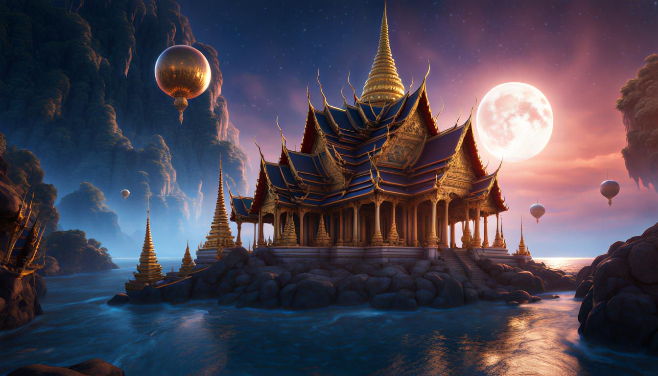 [Coral Bubble Series] Coral Bubble Temple - AI Generated Artwork ...