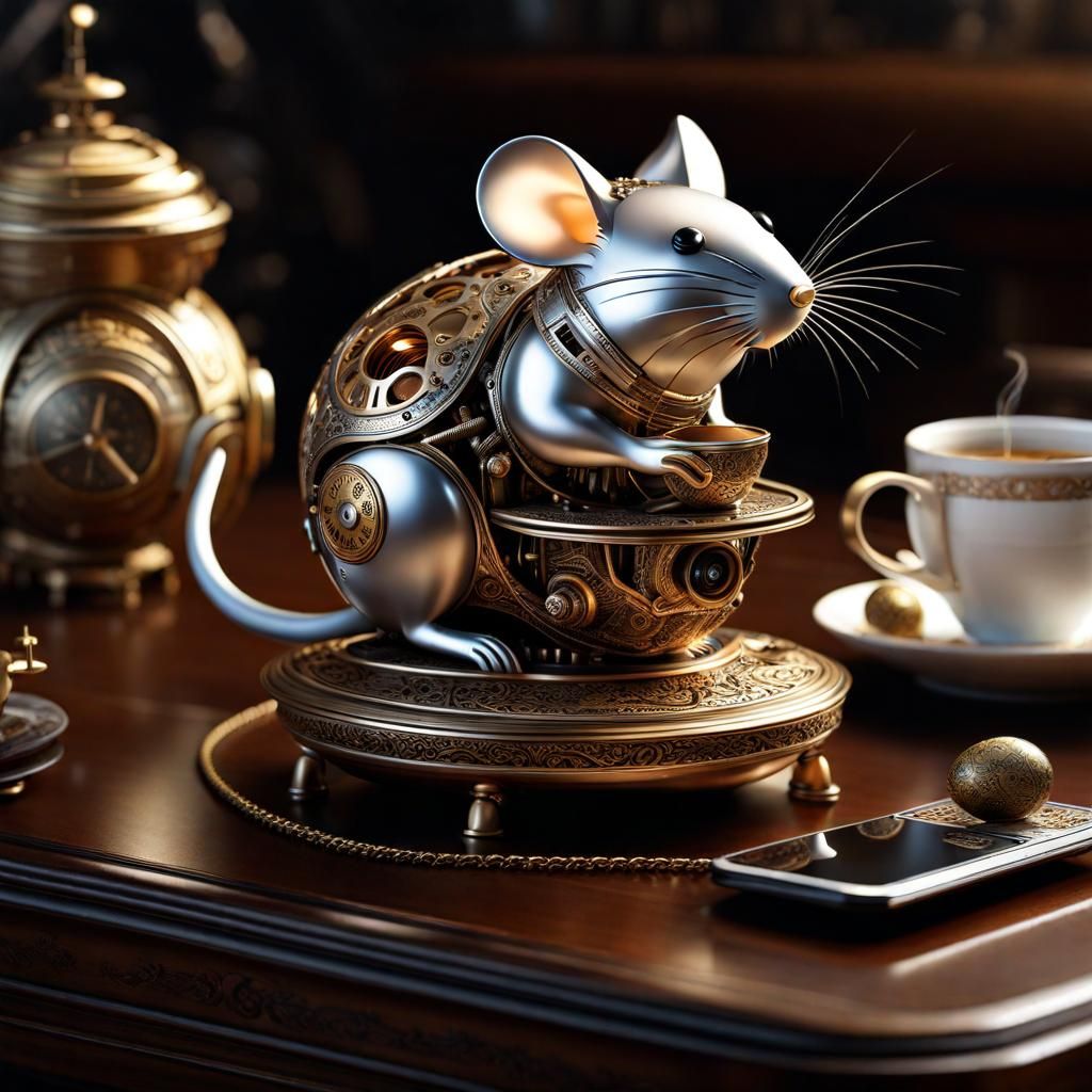 Coffee drinker 🐭 ☕ - AI Generated Artwork - NightCafe Creator