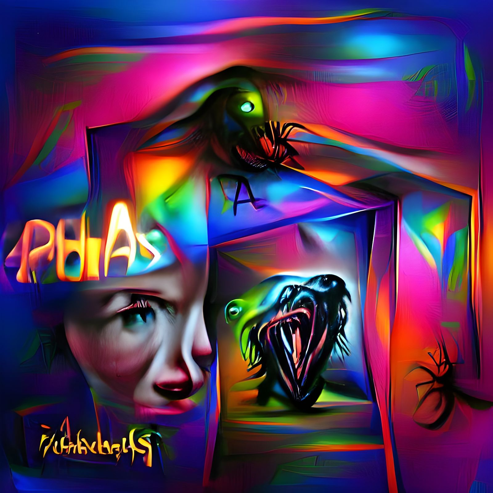 Phobias A-Z: Achulophobia-Fear of Dark artwork beautiful colourful ...