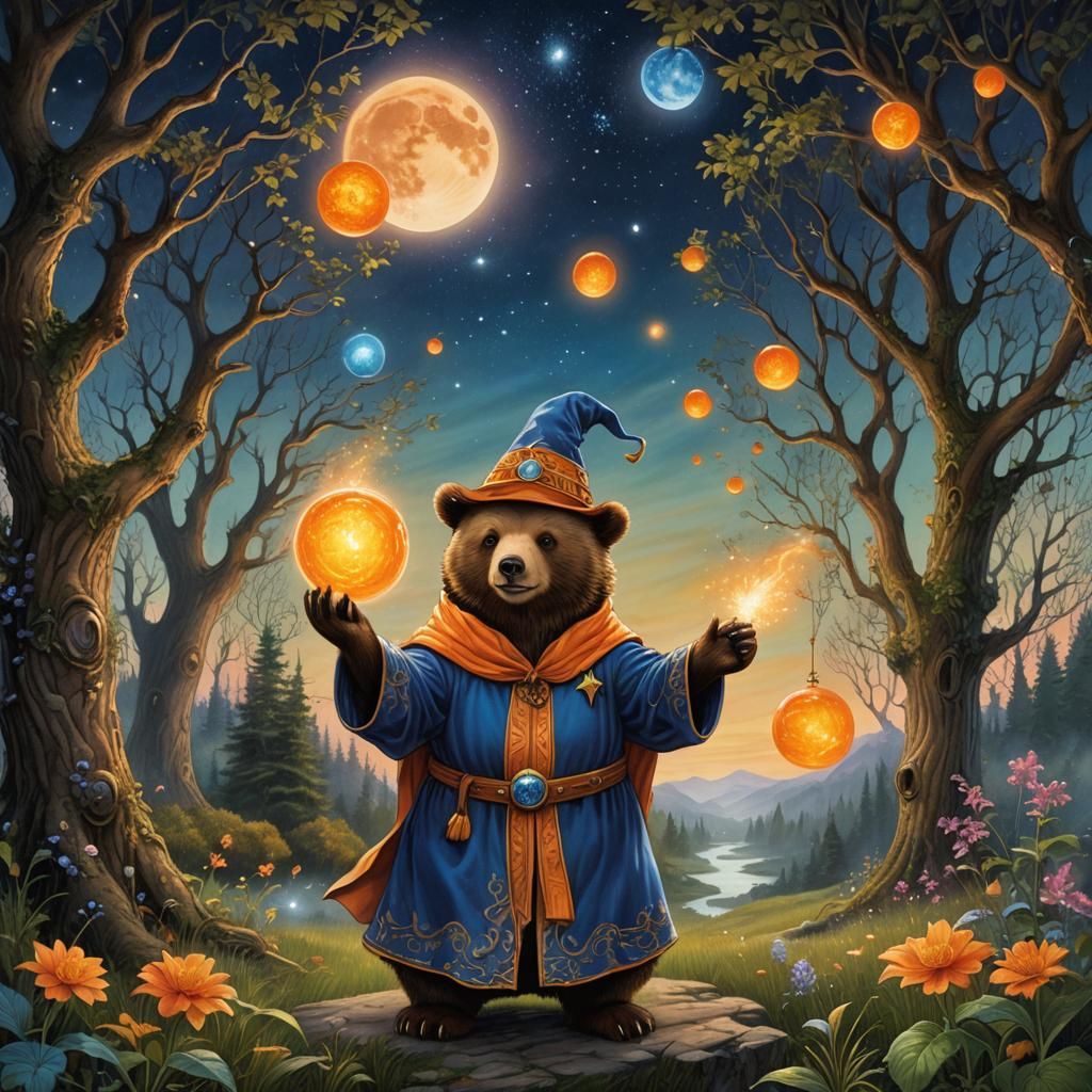 Bear Wizard - AI Generated Artwork - NightCafe Creator