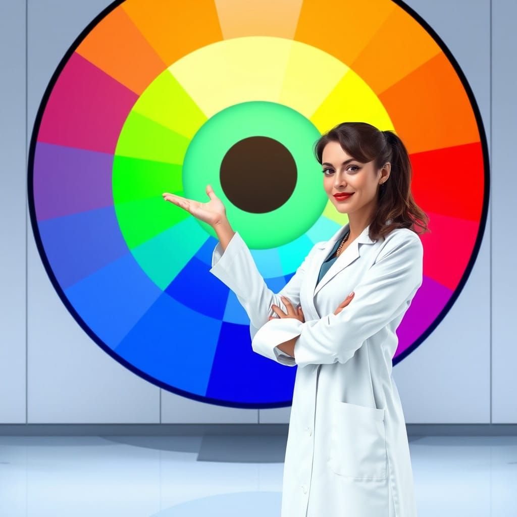 Scientist Explores Color Theory in Futuristic Labo... - AI Art