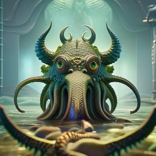 Cthulhu - AI Generated Artwork - NightCafe Creator