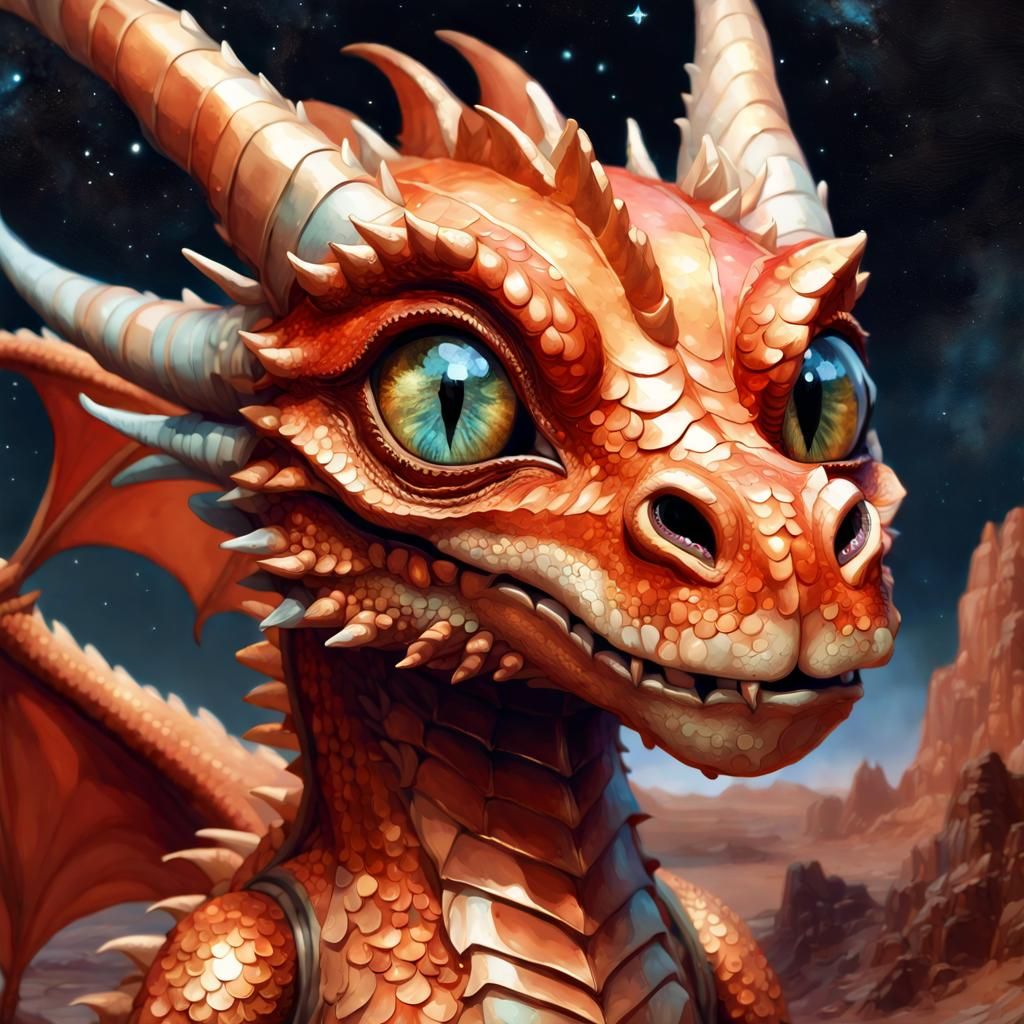 Mars Dragon - AI Generated Artwork - NightCafe Creator