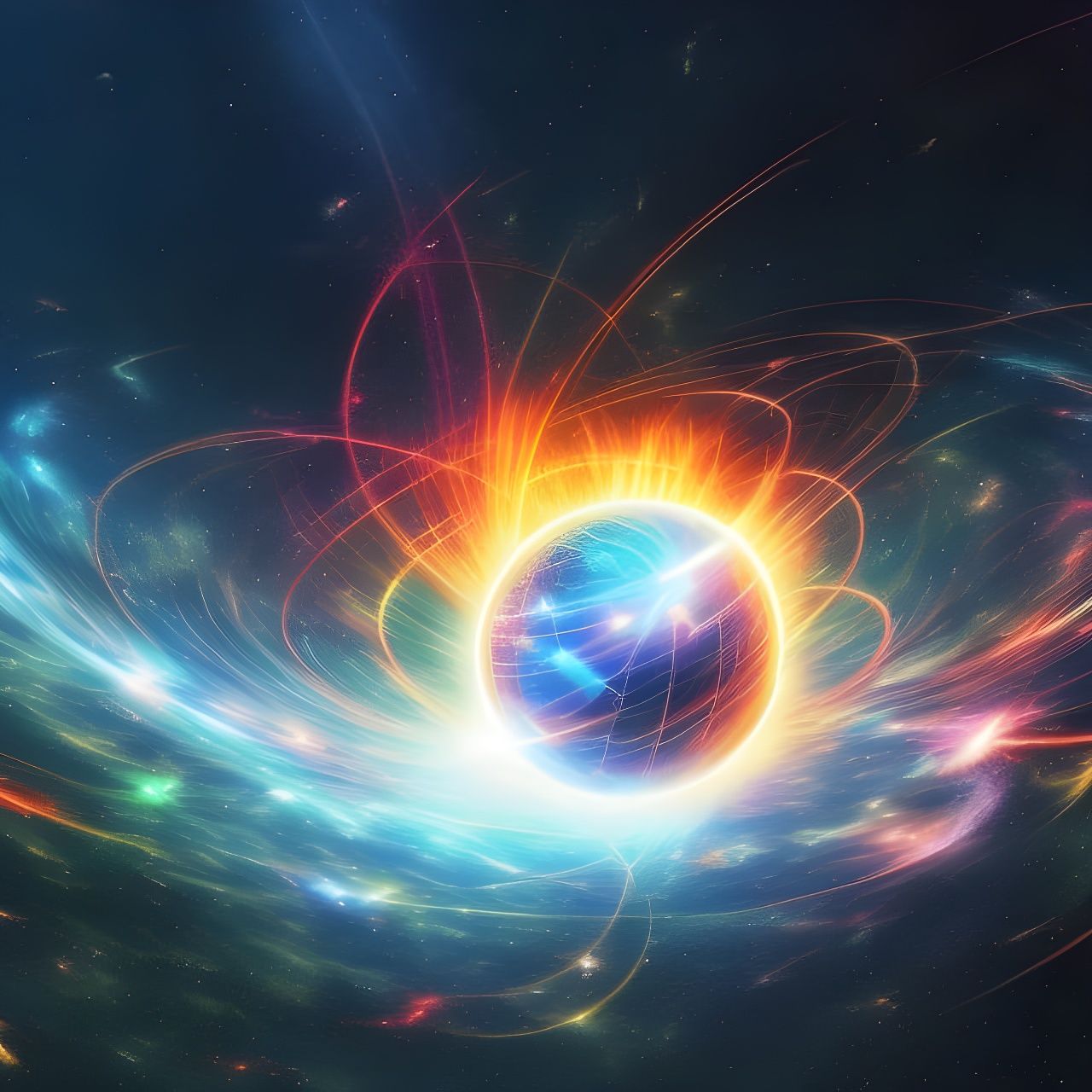 Galactic explosion - AI Generated Artwork - NightCafe Creator