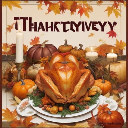 "Happy Thanksgiving" - AI Generated Artwork - NightCafe Creator