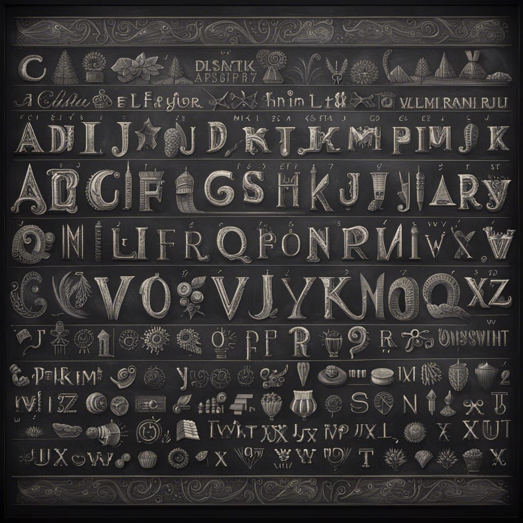 Alphabet - AI Generated Artwork - NightCafe Creator