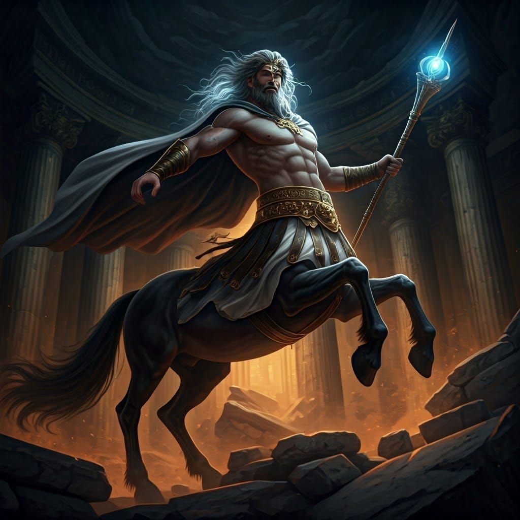 The Centaur King......- Daily challenge #747 - NightCafe Creator